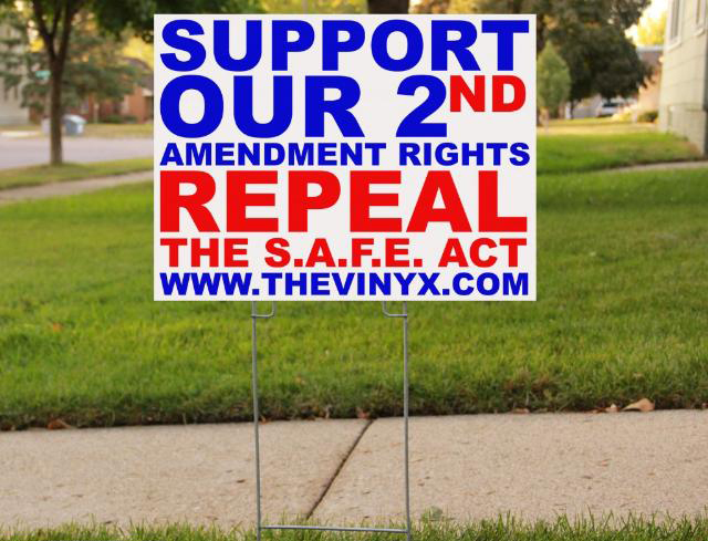 SAFE ACT Sign Thieves Strike North Tonawanda